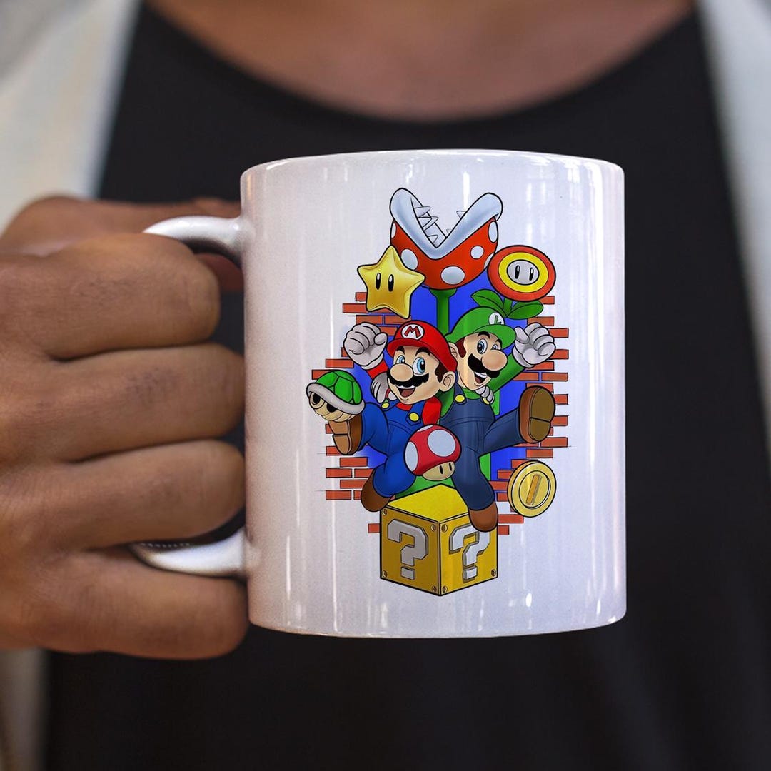 Super Mario Mug Cute Super Mario Coffee Mug, Mario Bros Drinkware ...