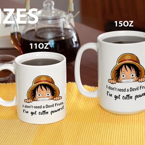 One Piece Anime Mug One Piece Mug, Luffy Mug, Anime Coffee Mug, Straw ...