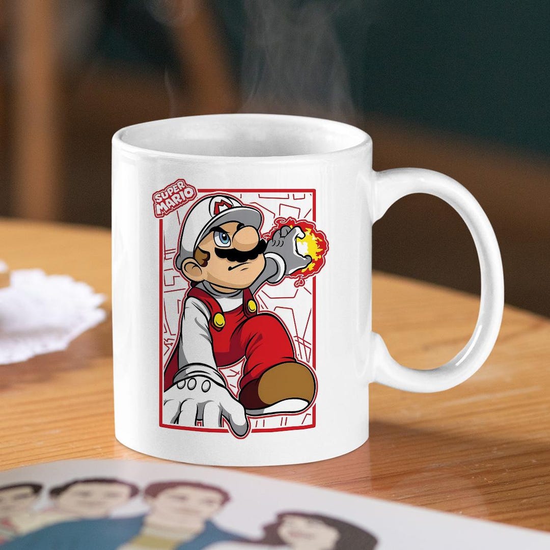 Super Mario Mug, Super Mario Coffee Mug, Gamer Mug - Mario Bros ...