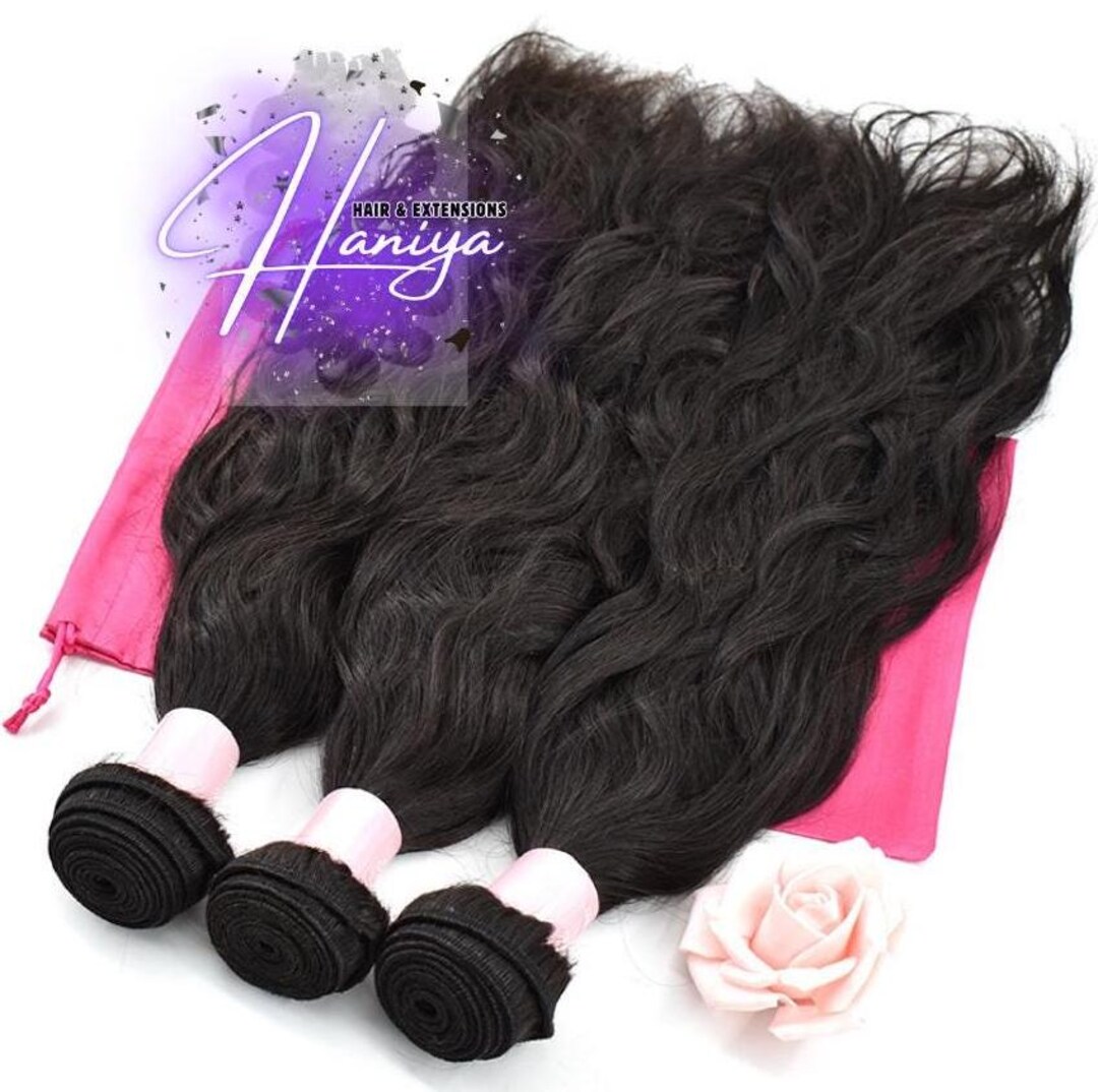 Natural Wave Virgin Hair - 3 Bundles, 10” to 40” Inch Bundles, Natural ...