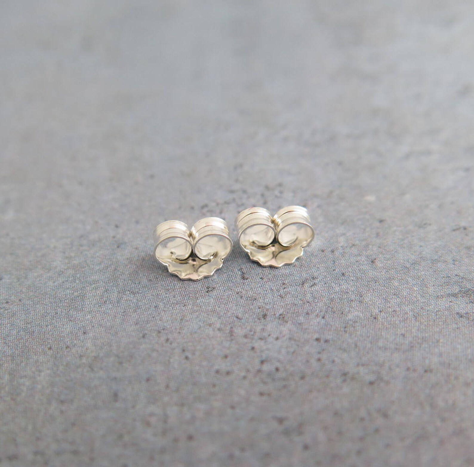Round Stud Earrings Gold Stud Earrings Round Post Earrings | Etsy
