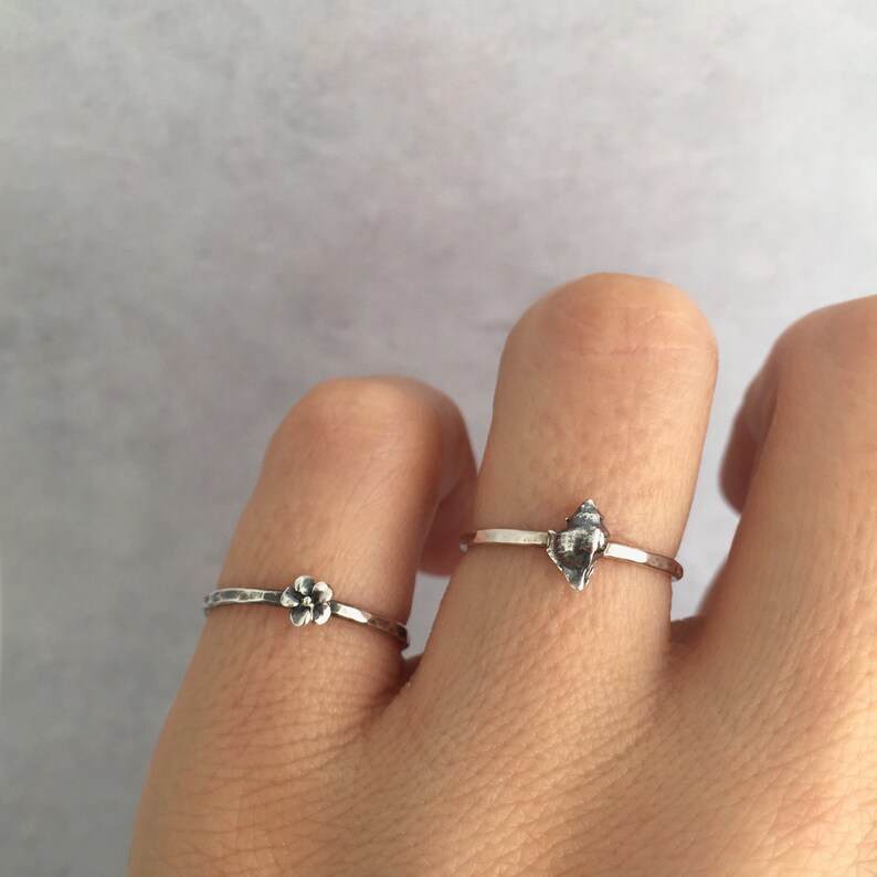 Sea Snail Ring Made in Sterling Silver Shell Ring. Nature - Etsy