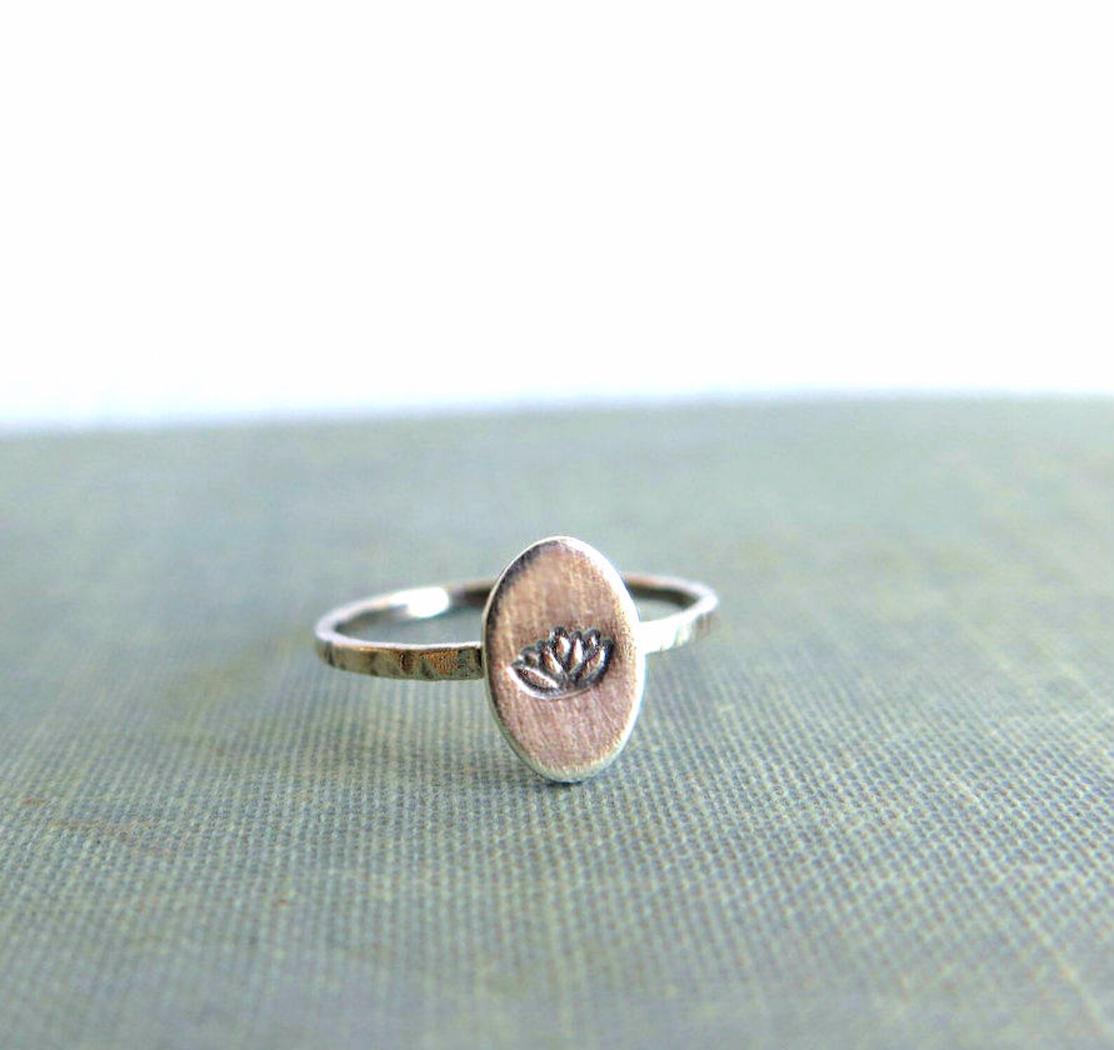 Lotus Ring Sterling Silver Lotus Ring Lotus Flower Ring - Etsy