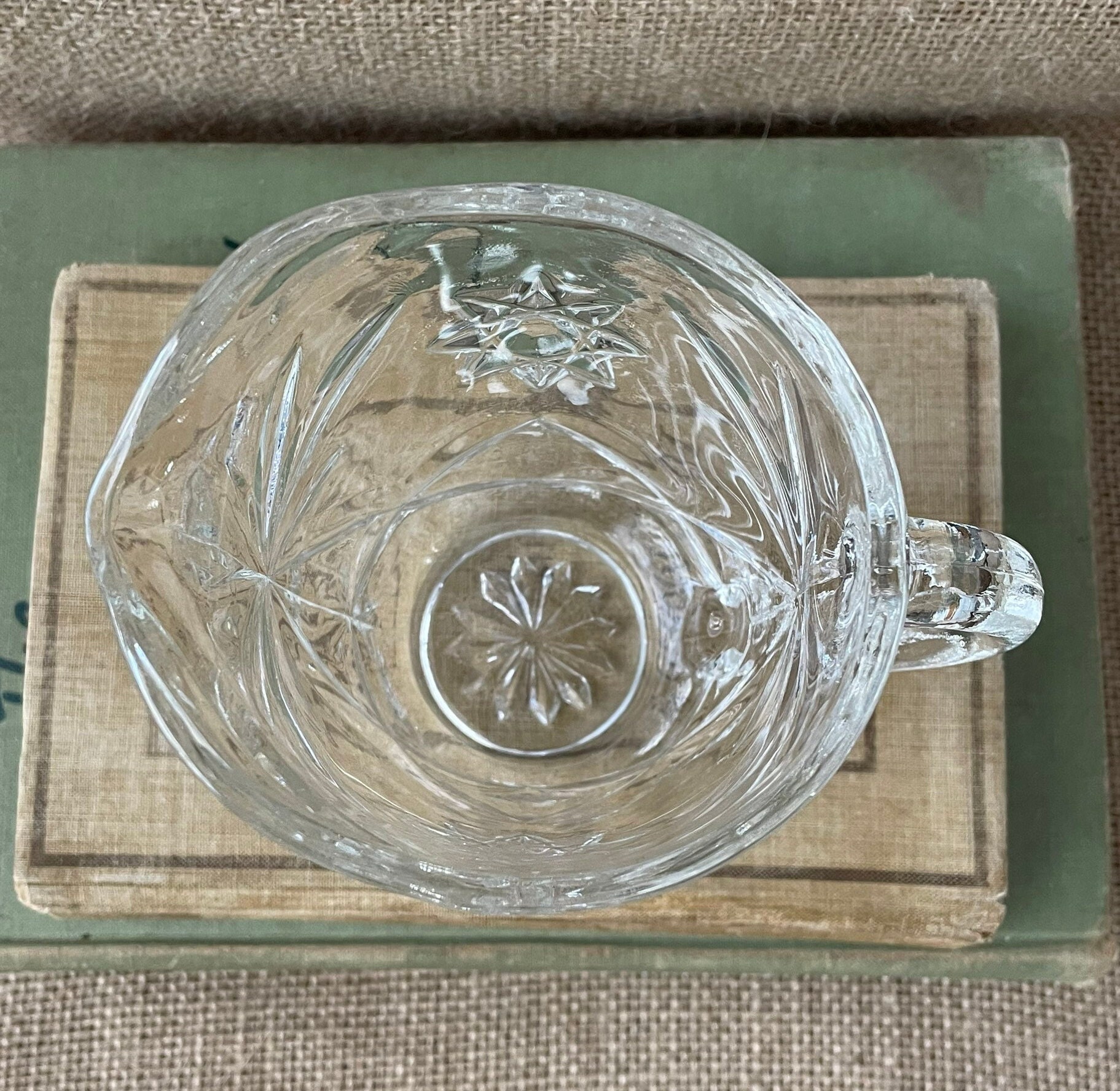 Vintage Anchor Hocking Star of David Cream and Sugar Set - Etsy