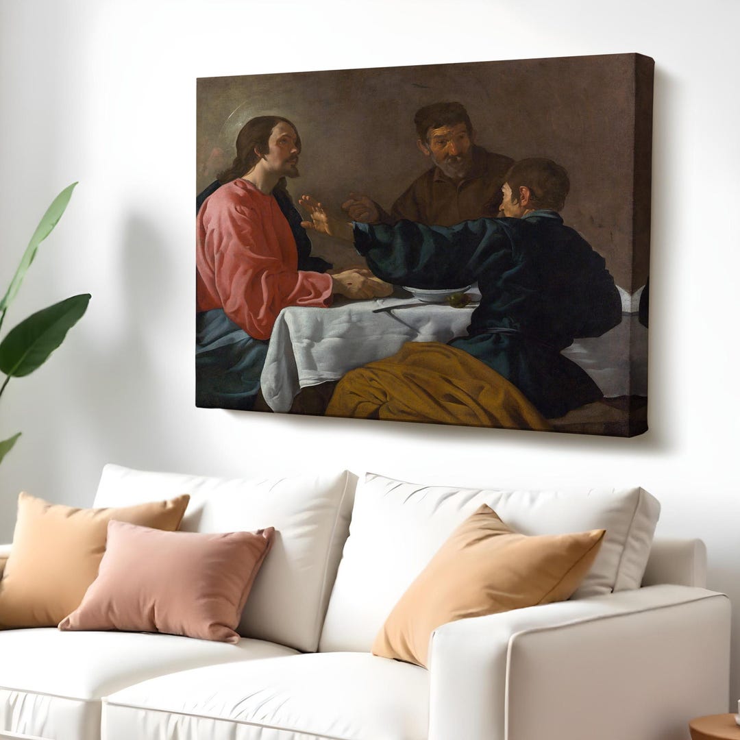 The Supper at Emmaus by Dıego Velazquez, Modern Canvas Wall Decor ...