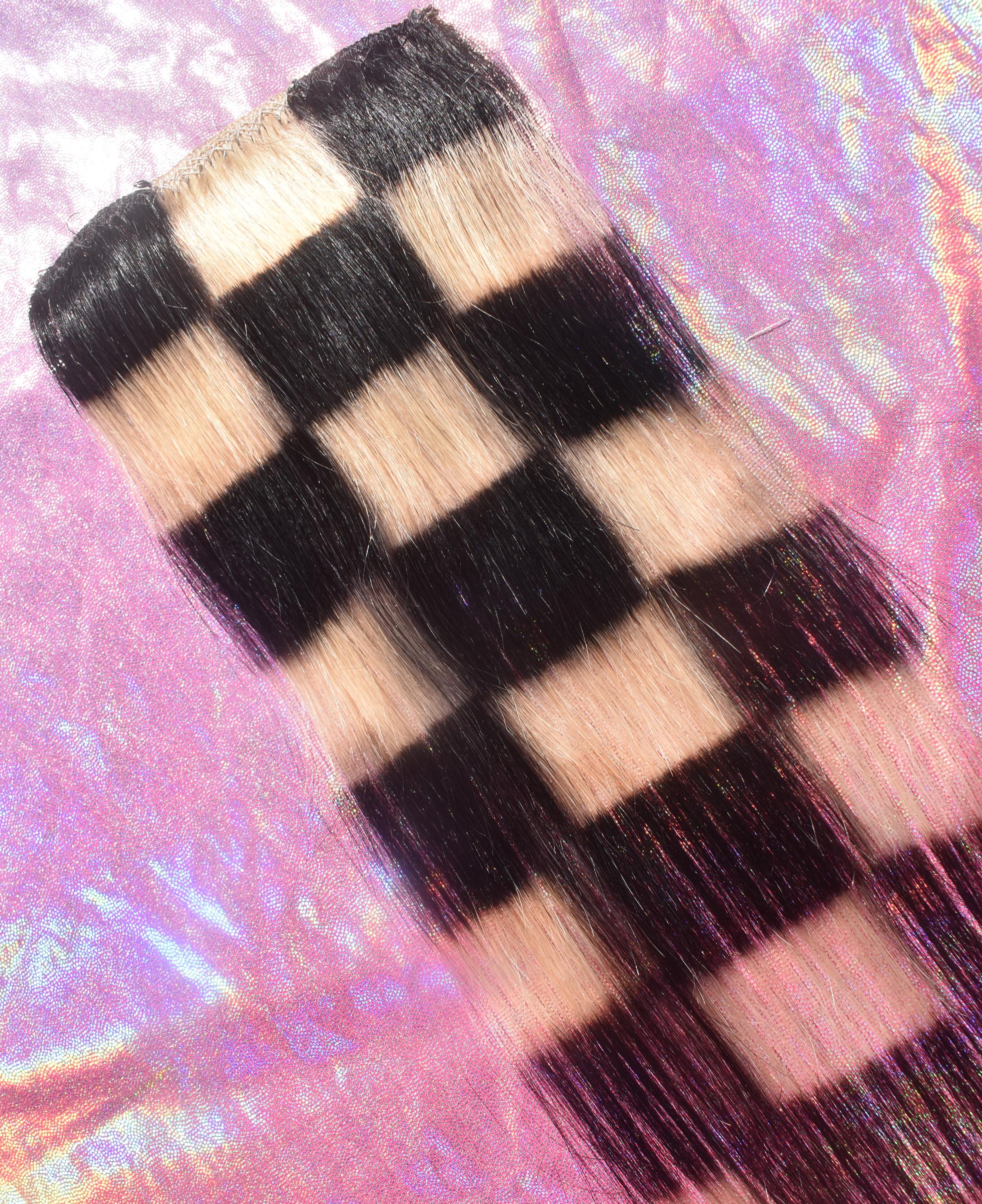 Checkerboard Scene Hair Extension - Etsy