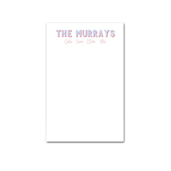 Custom Large Notepad - Etsy