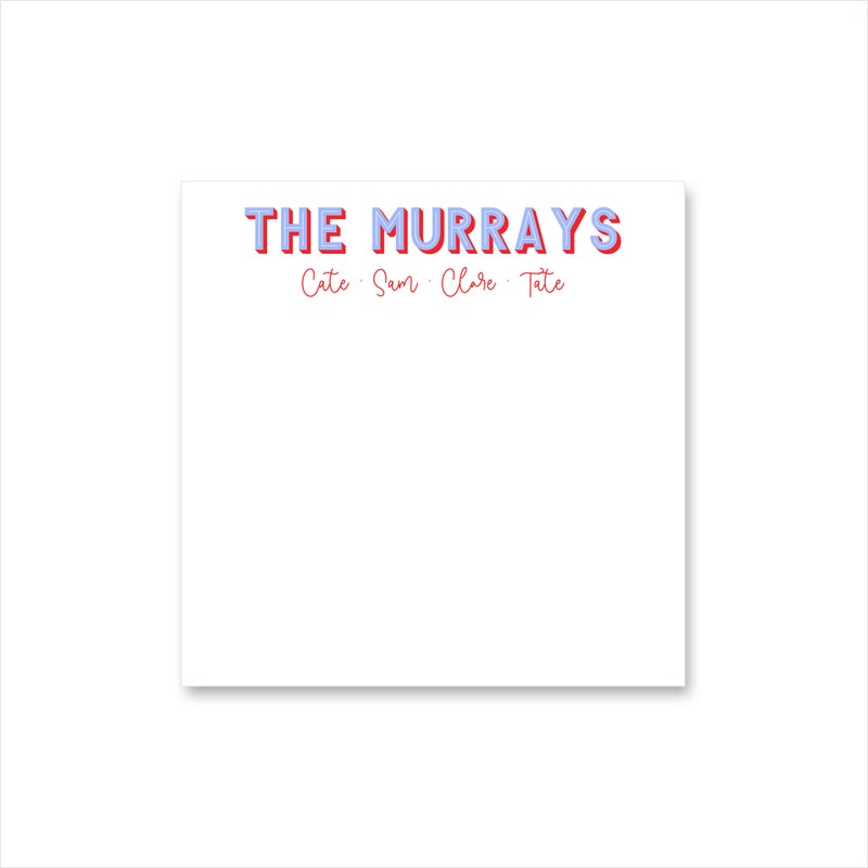 Personalized Tear off Note Pad - Etsy