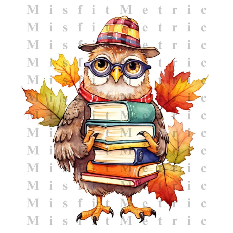 Fall Owl PNG Bundle | Autumn Clipart Pack | School Teacher Graphics ...