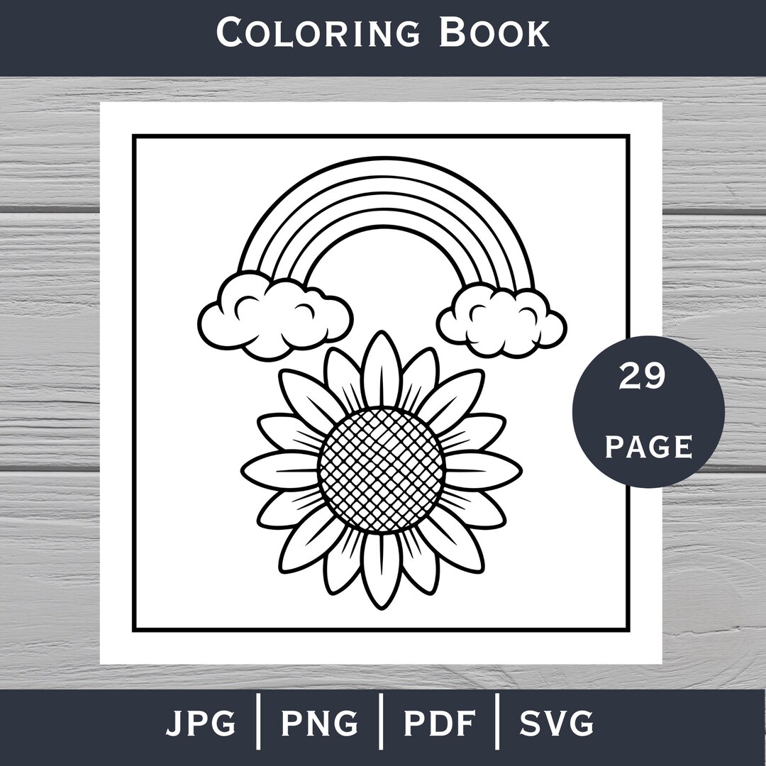 Kids Flower Coloring Book Printable | 29 Preschool Pages PDF Digital ...