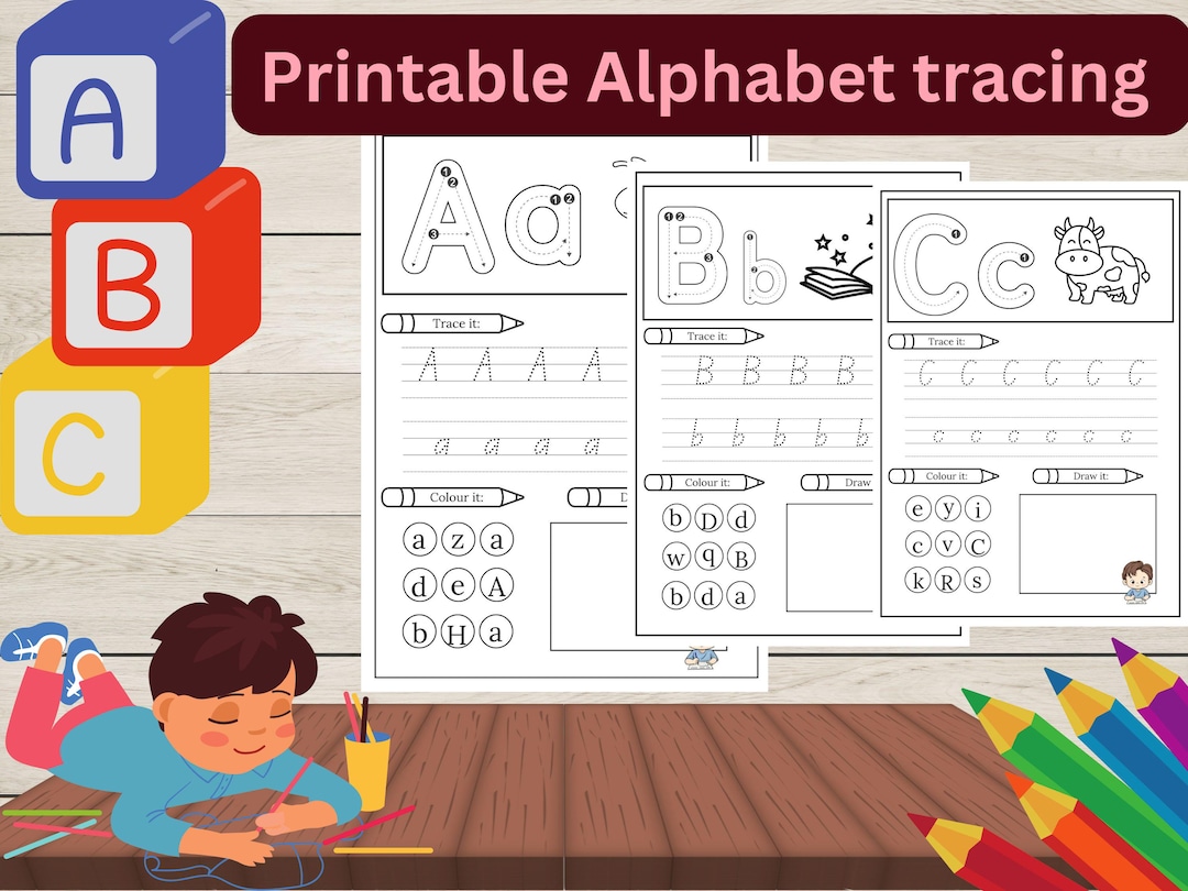 27 Printable Tracing Alphabet Worksheets| Printable Tracing Worksheets ...