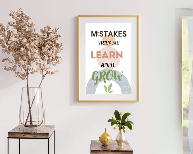 Personalized Affirmations for Kids Wall Art Set of 2 Prints ...