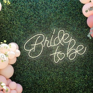 Bride to Be Neon Sign – Bachelorette Party Decor, LED Bridal Shower ...