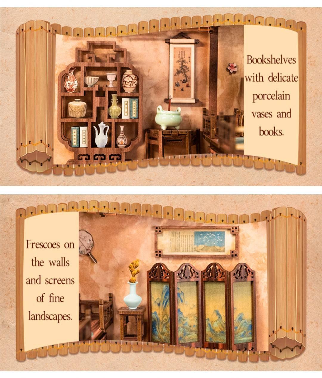 Elegant Song Dynasty Book Nook Kit - DIY Chinese Book Nooks With LED ...