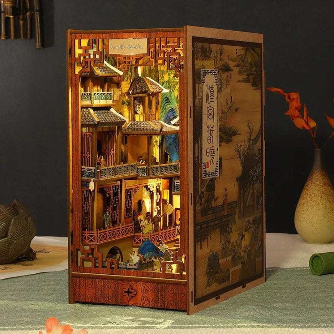 DIY Chinese Alley Book Nook Kit – Miniature Chongqing Town Book Corner ...