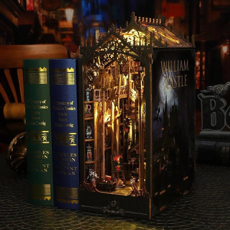 William Castle Ancient Cathedral DIY Book Nook Kit – Magical Wooden ...