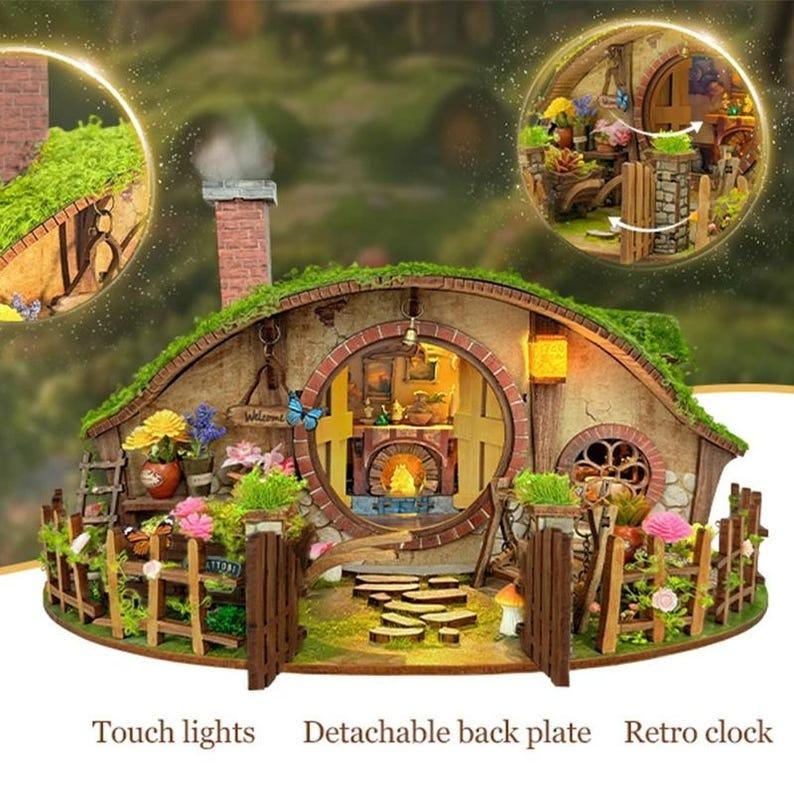 DIY Miniature Elf House Dollhouse Kit: Fairy-tale Garden Scene - Etsy