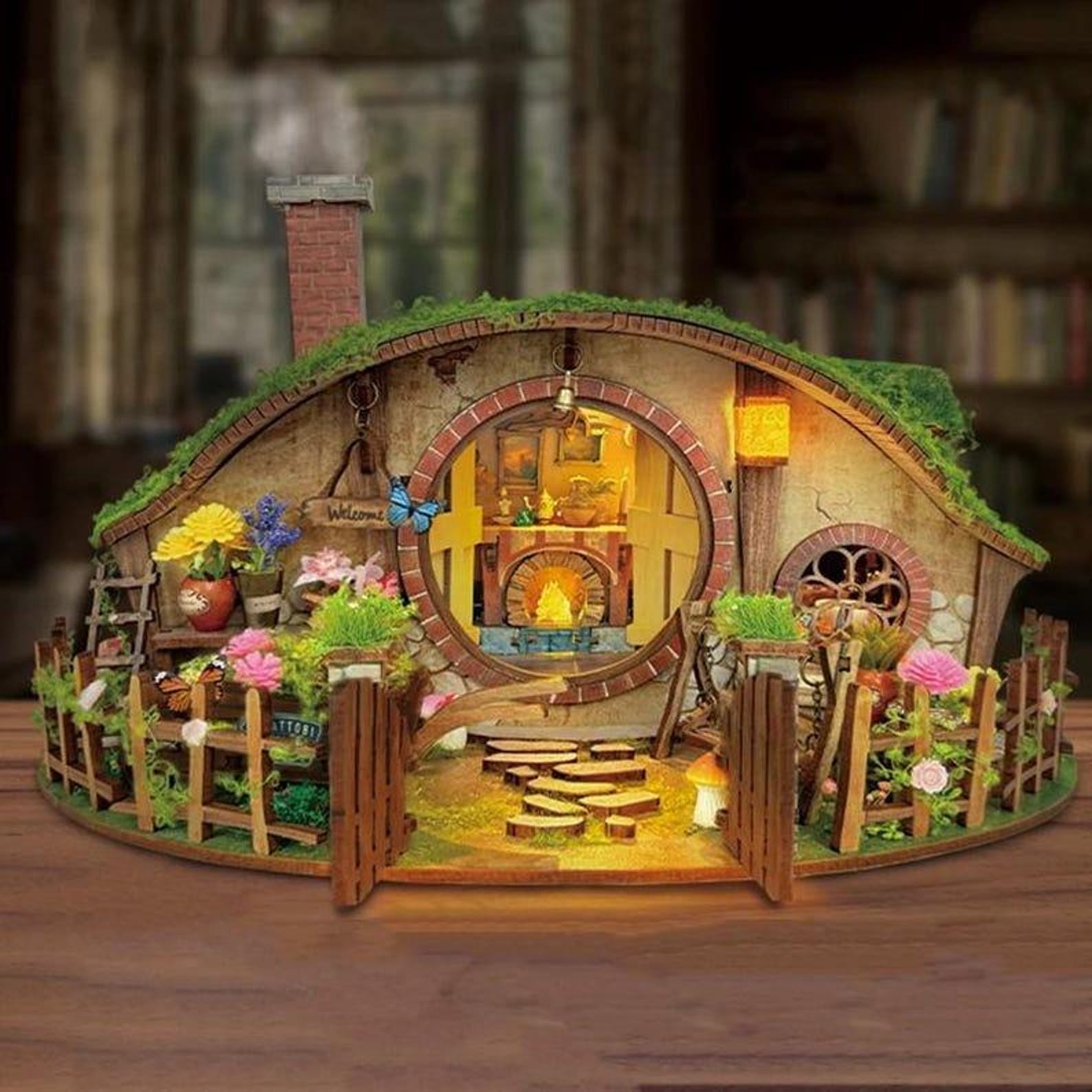 DIY Miniature Elf House Dollhouse Kit: Fairy-tale Garden Scene - Etsy