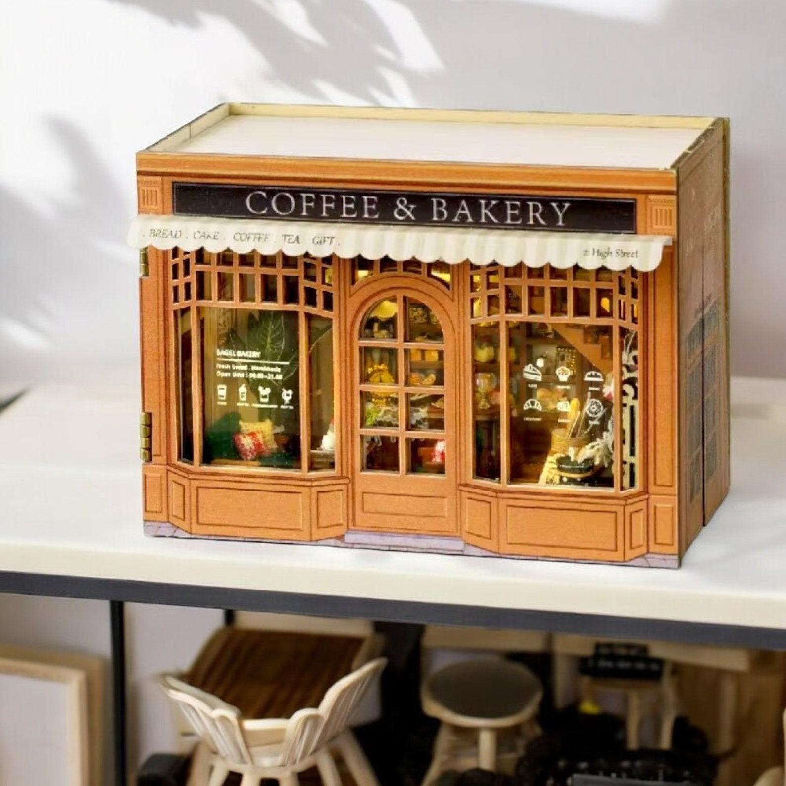 DIY French Bakery and Coffee Shop Book Nook Kit – Miniature Diorama for ...