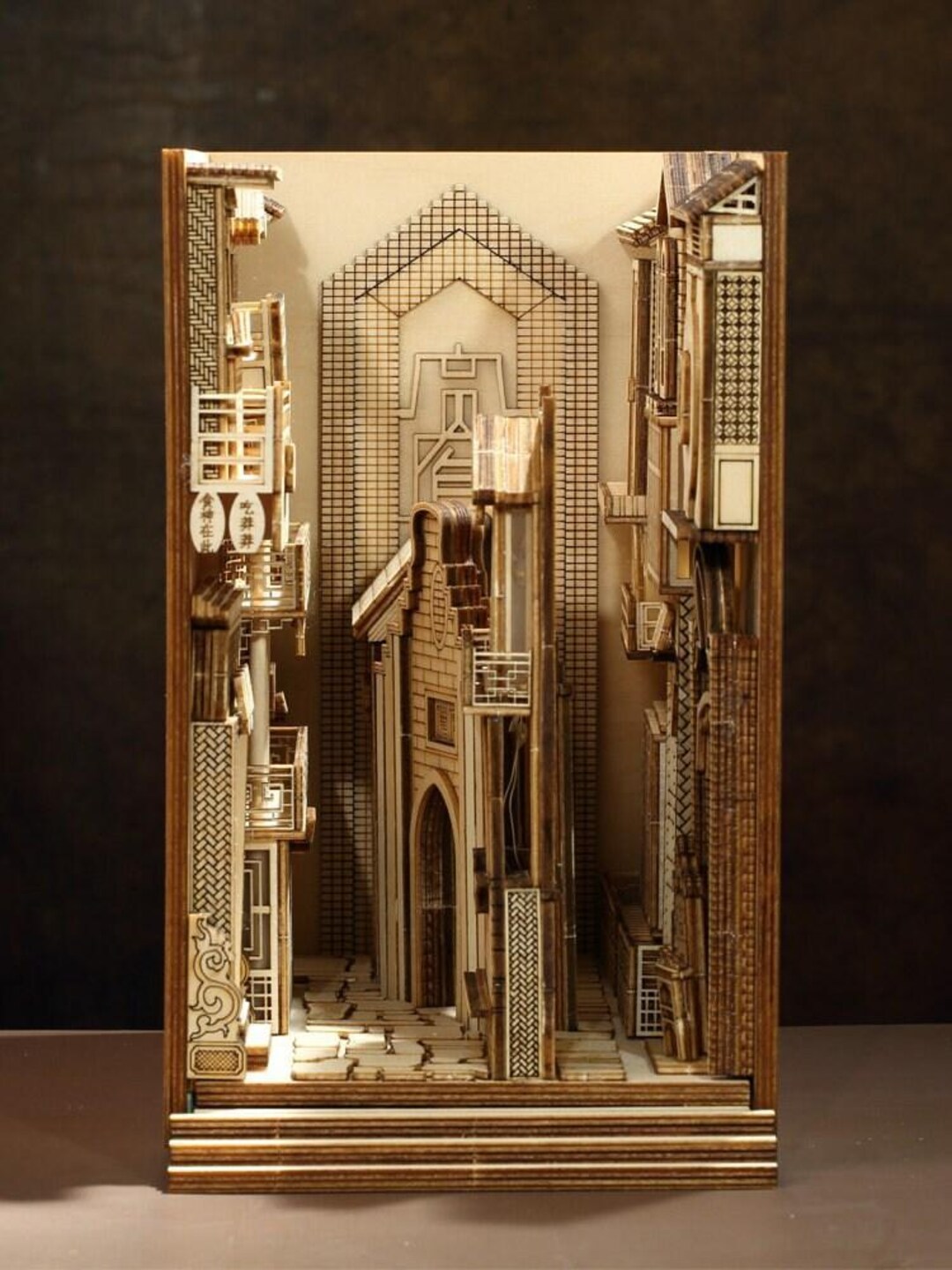 Kuanzhai Alley Book Nook - DIY Book Nook Kit Doll - Book Shelf Insert ...