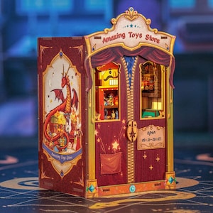 DIY Amazing Toy Store Book Nook Kit - Miniature Wooden Dollhouse ...