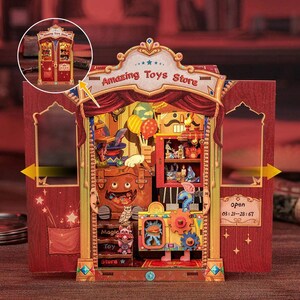 DIY Amazing Toy Store Book Nook Kit - Miniature Wooden Dollhouse ...