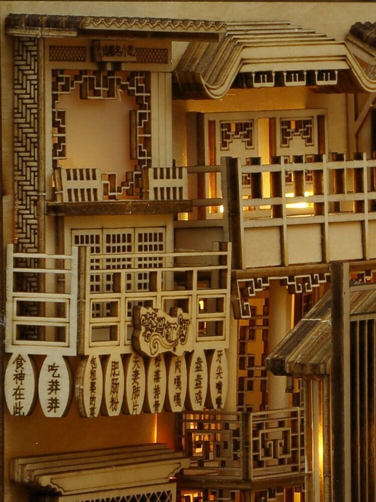 DIY Kuanzhai Alley Book Nook Kit – 3D Miniature Chinese Alleyway ...