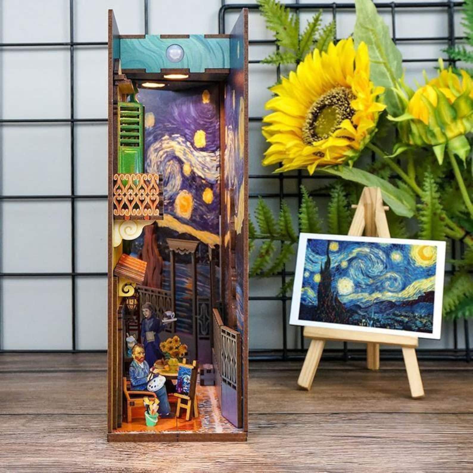 DIY Book Nook Vincent Van Gogh Inspired Book Nook - DIY Book Nook ...