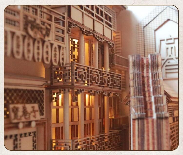DIY Kuanzhai Alley Book Nook Kit – 3D Miniature Chinese Alleyway ...
