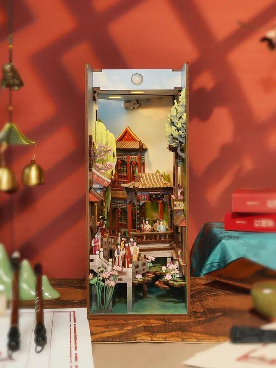 DIY Book Nook Kits the Dream of Red Mansions Book Shelf Insert Book ...