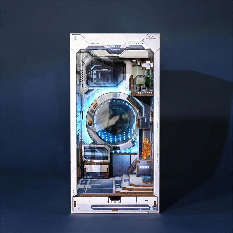 Alien Hub Sci-fi Style DIY Book Nook Kit Cyberworld Book Nook Cyber ...