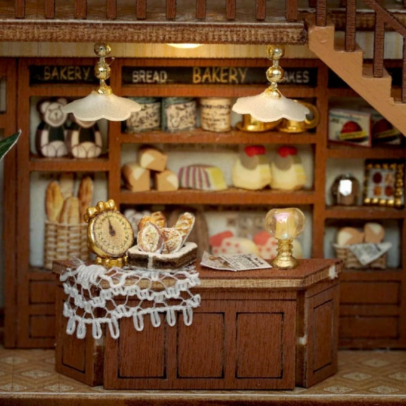 DIY French Bakery and Coffee Shop Book Nook Kit – Miniature Diorama for ...