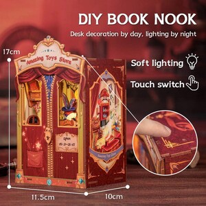 DIY Amazing Toy Store Book Nook Kit - Miniature Wooden Dollhouse ...