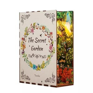 Secret Garden Book Nook - DIY Book Nook Kits Monet's Garden Book Shelf ...
