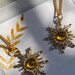 Gold Sun Necklace With Yellow Gemstone - Etsy