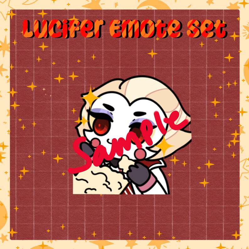 Hazbin Hotel Lucifer Morningstar Emote Set 2 for Discord, Twitch, and ...