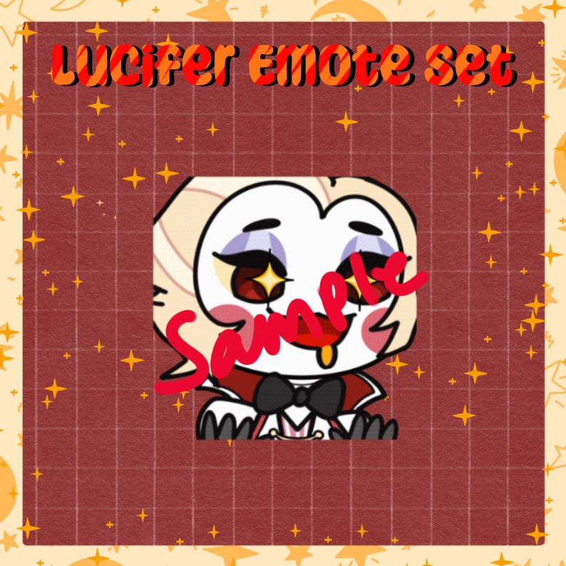 Hazbin Hotel Lucifer Morningstar Emote Set 2 for Discord, Twitch, and ...