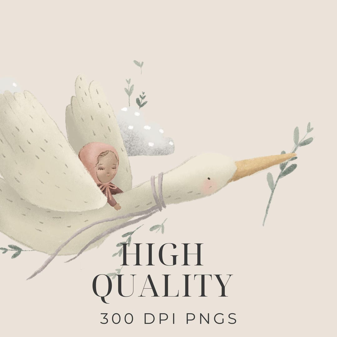 Stalk and Baby Girl, Single Clipart Image, Transparent PNG for ...