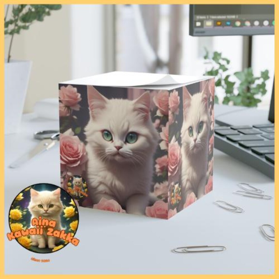 Kawaii Cat 3 Note Cube Cat Themed Stationery,kitten Memo Cube,cat ...