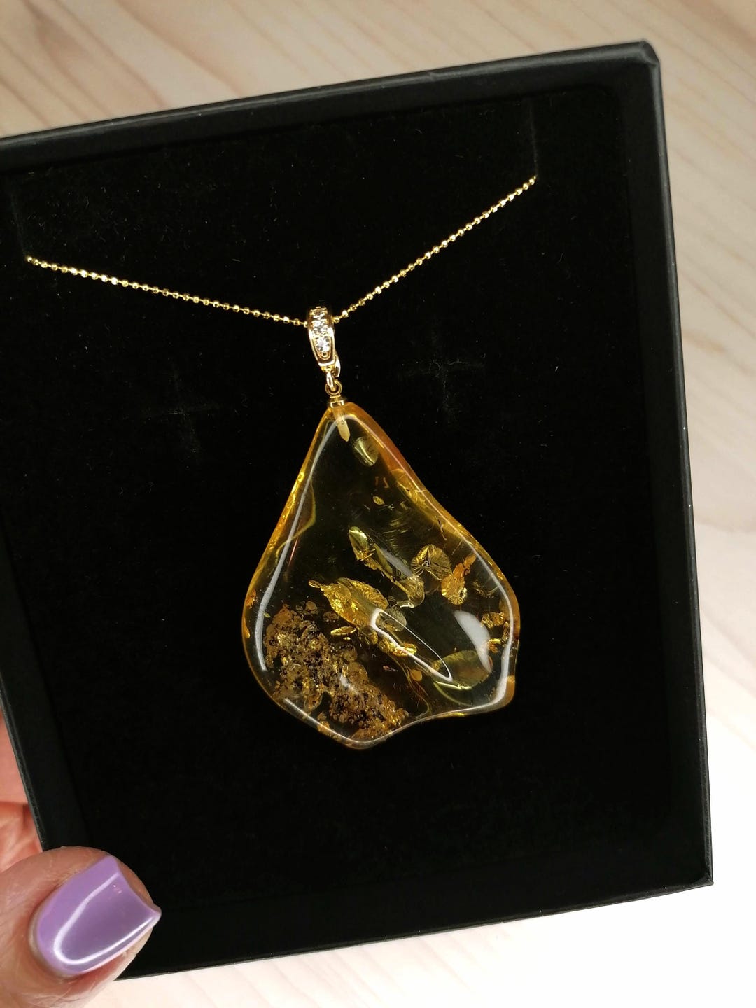 Natural Amber Pendant, Drop Amber Pendant, Beautiful Amber Pendant ...