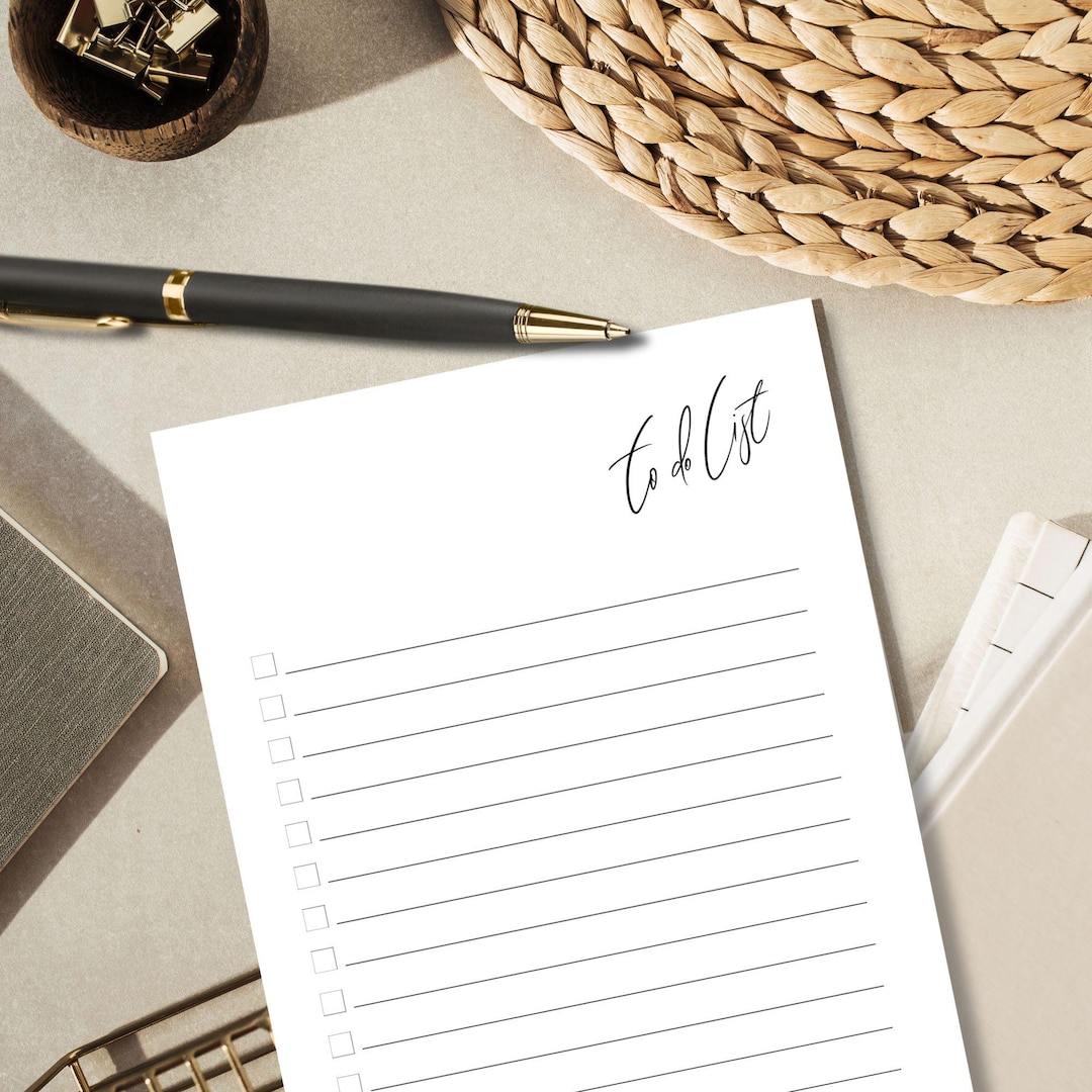 Simple to Do List, Printable to Do List, Planner, Daily Schedule ...