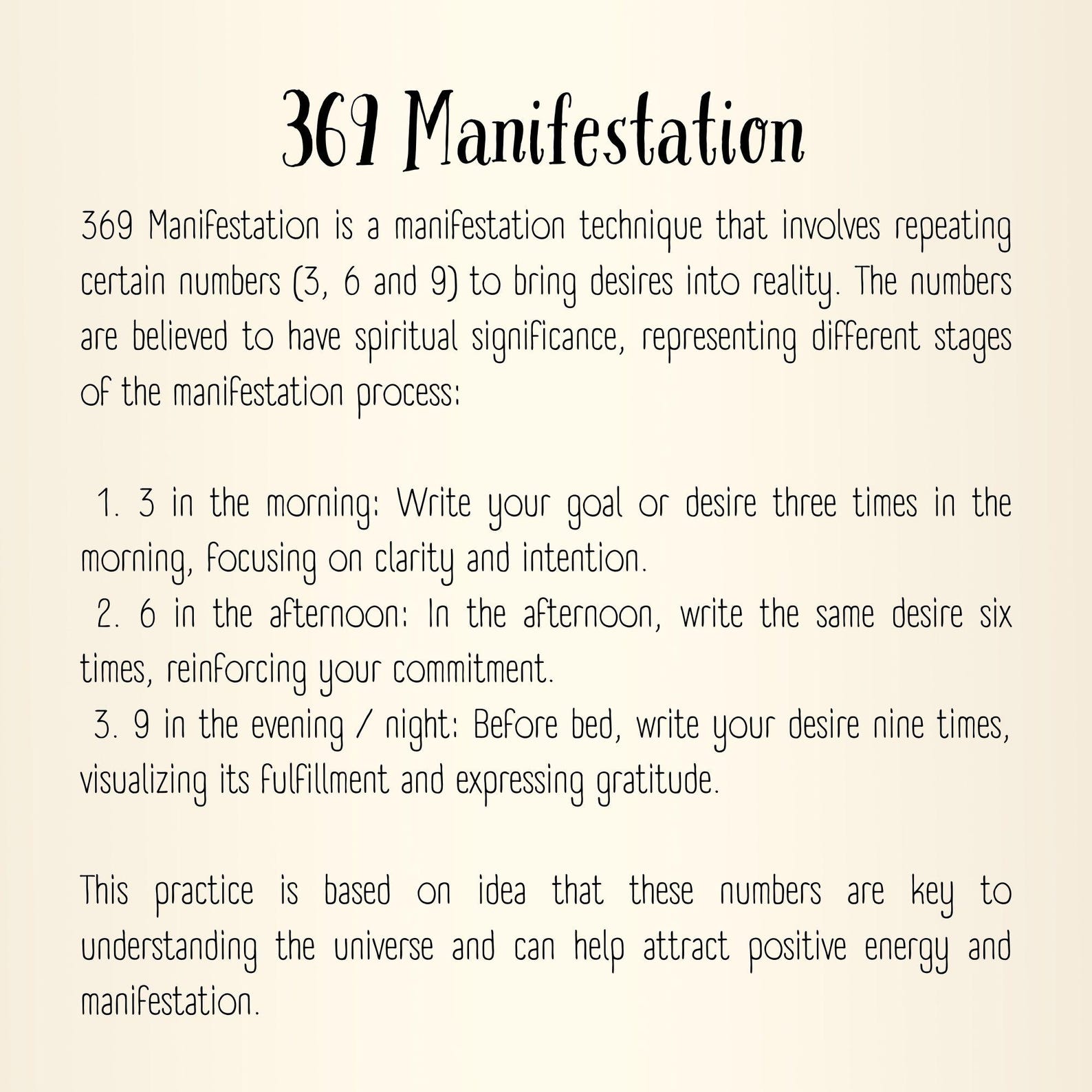2025 Manifest Daily, 369 Manifest Daily, 369 Manifestation Sheet ...