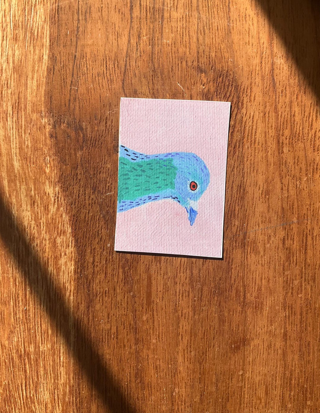 Miniature Painting Art Print | Mr. Pigeon |ACEO/ Giclee Art Printart - Etsy