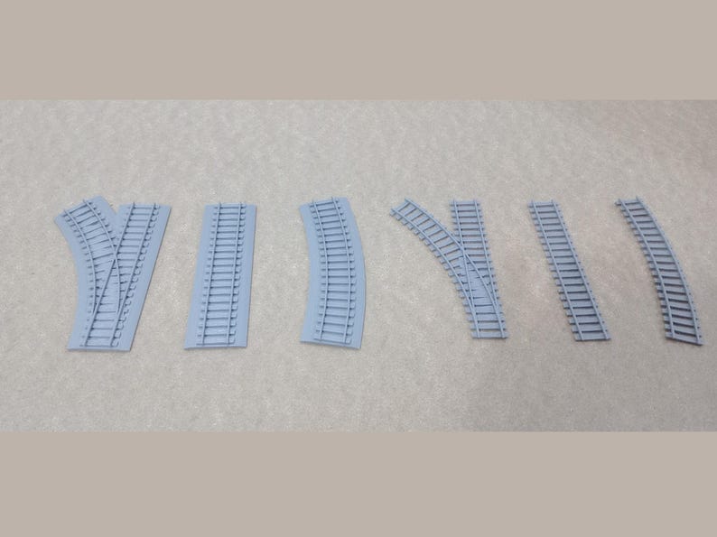 Train Tracks STL Files for 3D Printing WW2, Wild West Scenery for ...