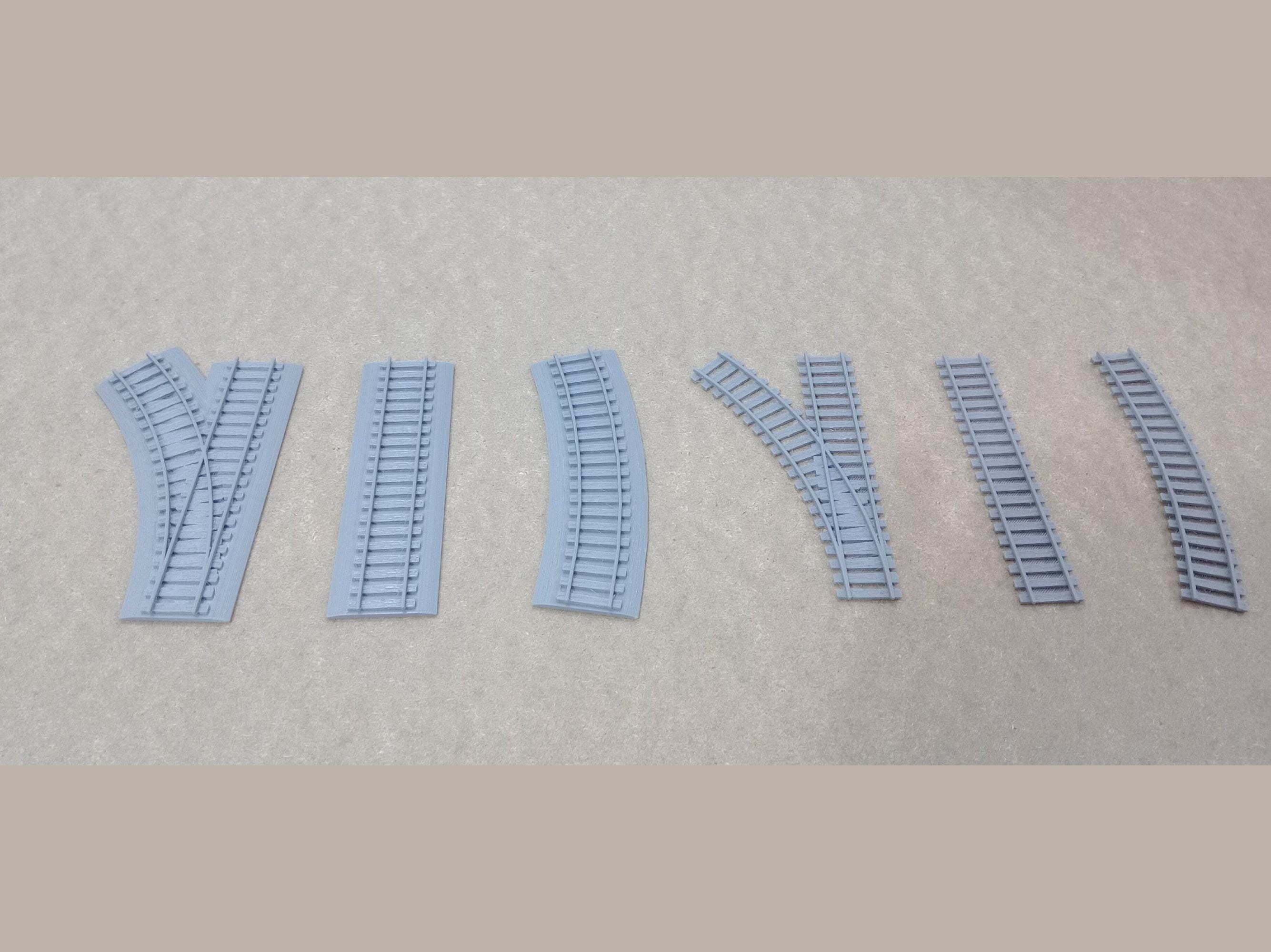 Train Tracks – STL Files for 3D Printing – WW2, Wild West Scenery for ...