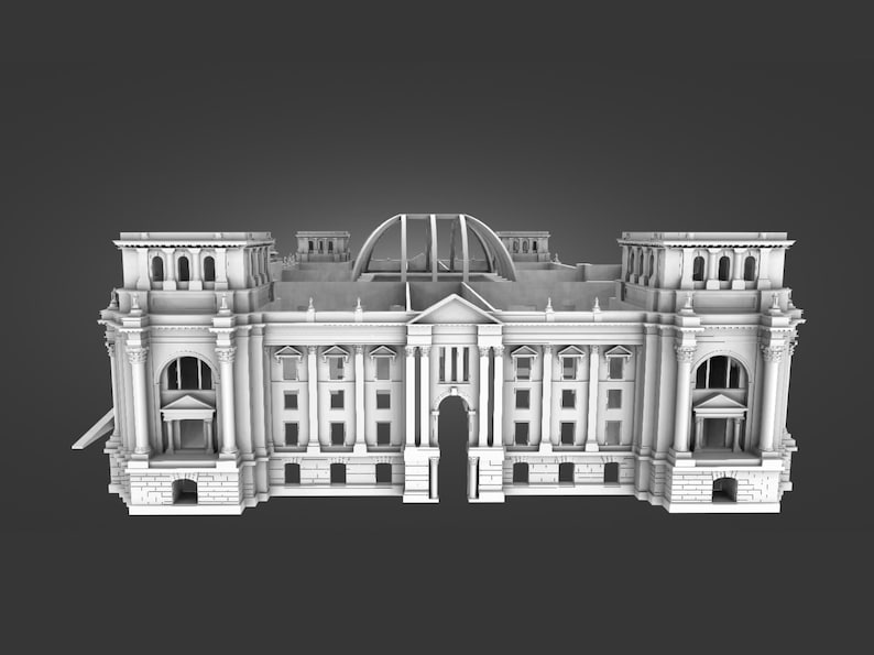Reichstag Nazi – STL Files for 3D Printing WW2 Miniature Scenery for ...