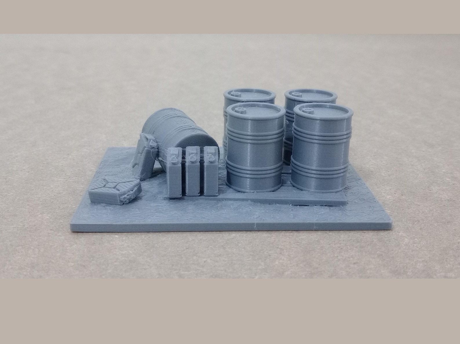 Small Fuel Barrel Dump – STL Files for 3D Printing – WW2 Scenery for ...
