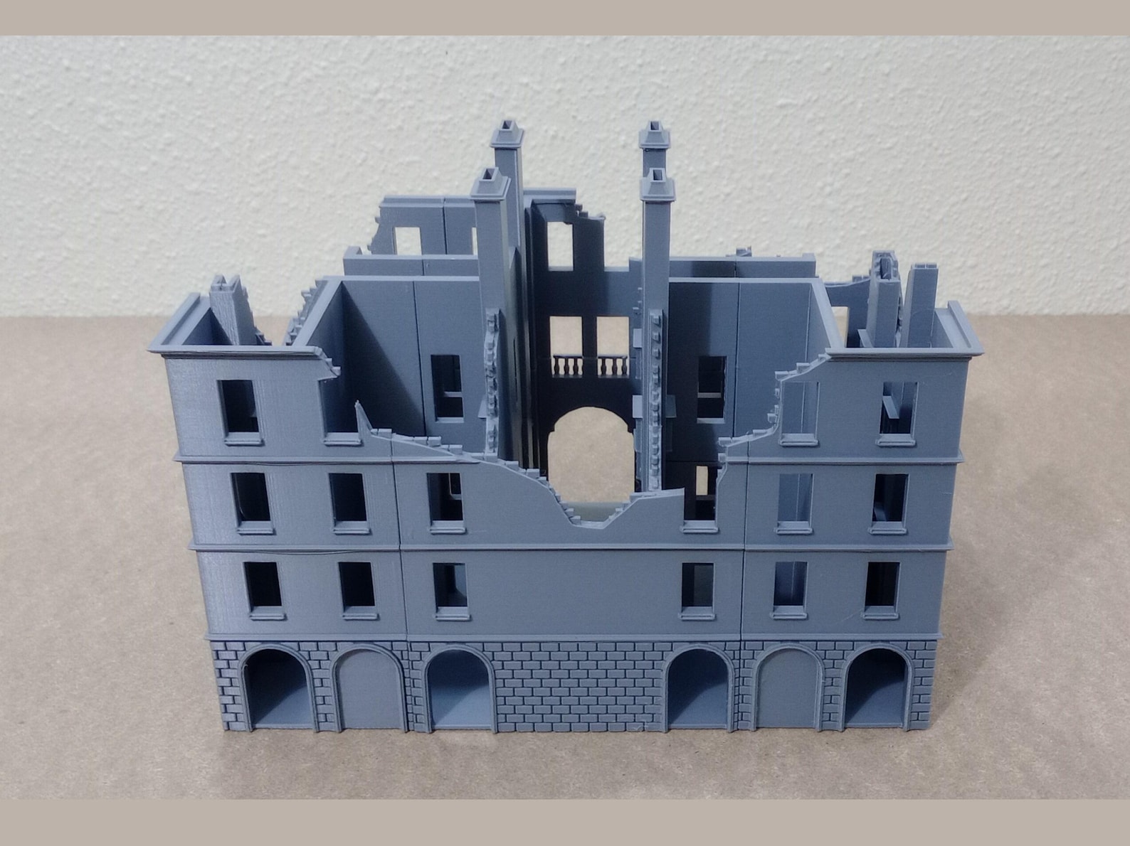 Stalingrad Large Building Ruin STL Files for 3D Printing WW2 Scenery ...