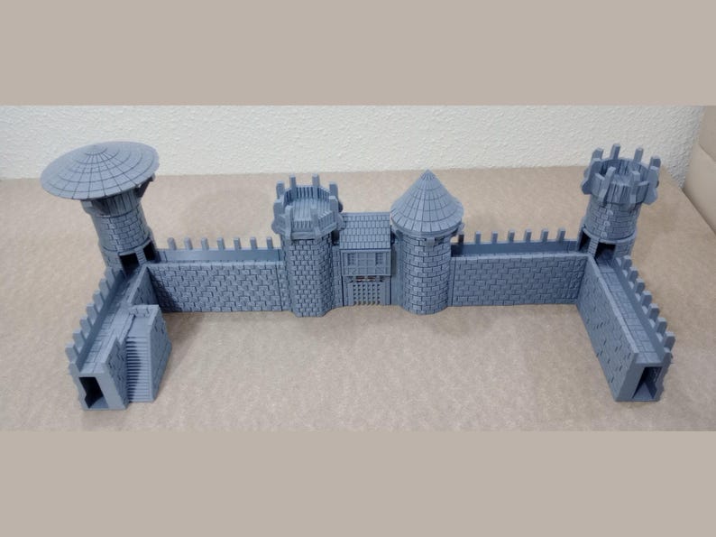 Fortress Walls – STL Files for 3D Printing Medieval, Fantasy Scenery ...