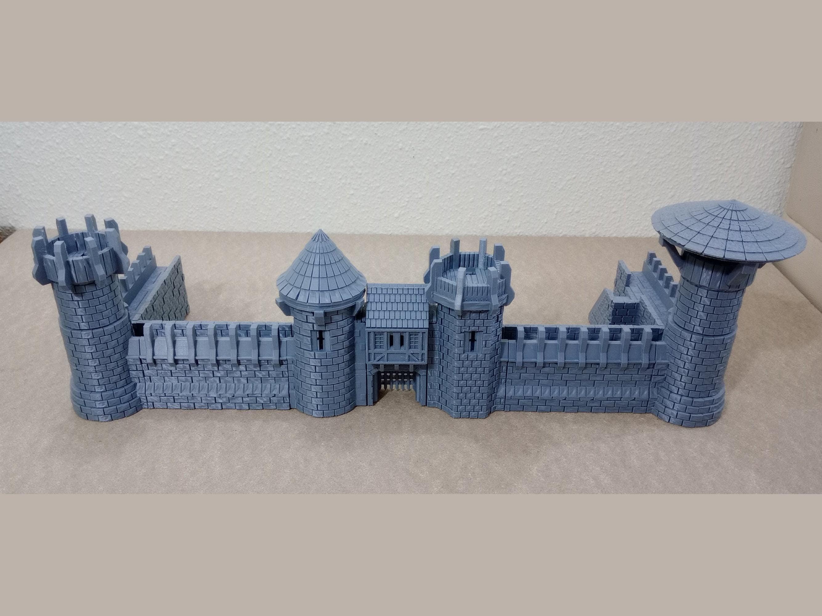 Fortress Walls – STL Files for 3D Printing Medieval, Fantasy Scenery ...
